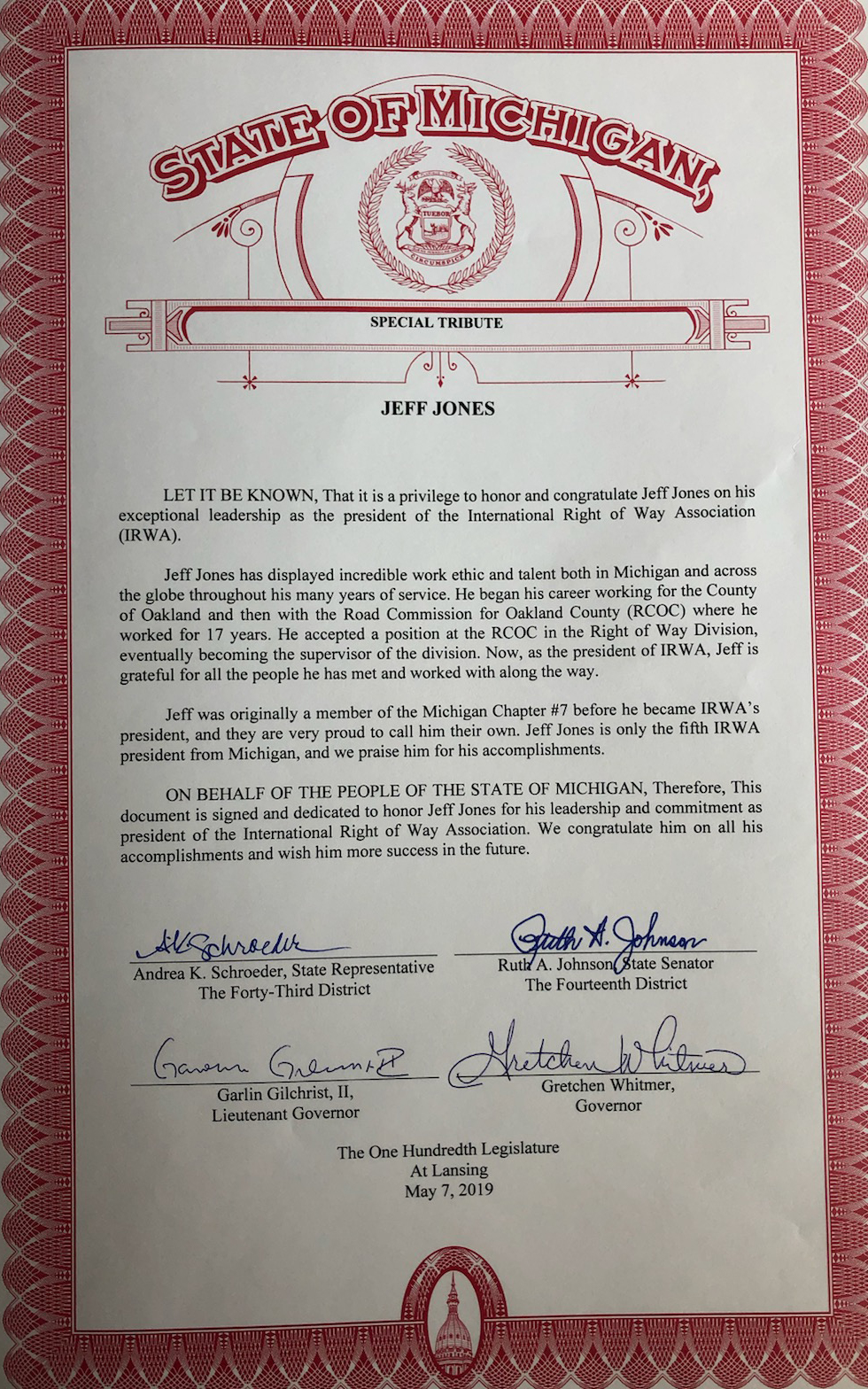 HRC's Jeff Jones Receives Special IRWA Tribute - HUBBELL, ROTH & CLARK ...